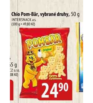 ARCHIV | Chio Pom-Bär, vybrané druhy, 50 g v akci platné do: 21.3.2021 ...