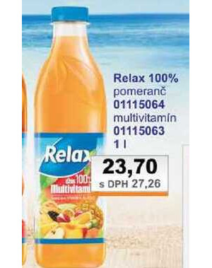 ARCHIV | Relax 100% pomeranč 1l v akci platné do: 31.1.2021 | AkcniCeny.cz