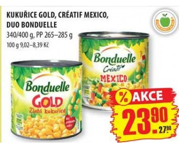 ARCHIV | Kukuřice Gold, Créatif Mexico, Duo Bonduelle 340/400 g v akci platné do: 29.5.2016 ...