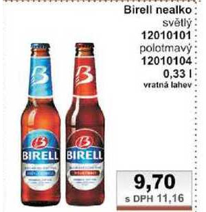 ARCHIV | Radegast Birell světlý, nealkoholické pivo 0.33l v akci platné ...
