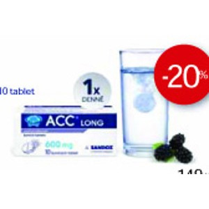 ACC® LONG 600 mg šumivé tablety, 10 tablet v akci | AkcniCeny.cz