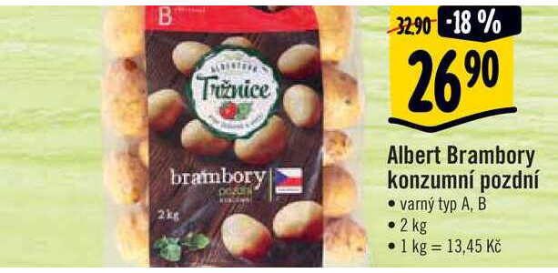 Albert Brambory konzumní pozdní 2 kg v akci | AkcniCeny.cz