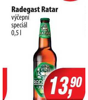 ARCHIV | Radegast Ratar výčepní speciál 0,5l v akci platné do: 31.12. ...