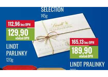 LINDT PRALINKY 120 g v akci | AkcniCeny.cz