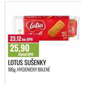 ARCHIV | LOTUS SUŠENKY 186g v akci platné do: 30.4.2024 | AkcniCeny.cz