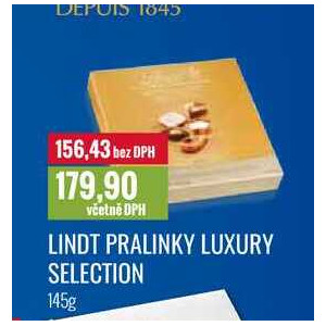 LINDT PRALINKY LUXURY SELECTION 145g v akci | AkcniCeny.cz