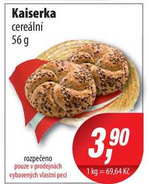 ARCHIV | Kaiserka cereální 56 g v akci platné do: 19.3.2022 | AkcniCeny.cz