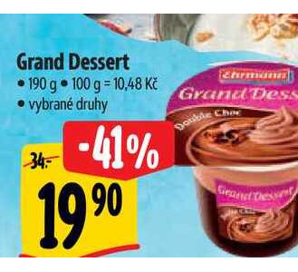 Grand Dessert 190 g vybrané druhy v akci | AkcniCeny.cz