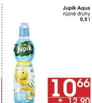 Jupík Aqua různé druhy ,0,5 l v akci | AkcniCeny.cz
