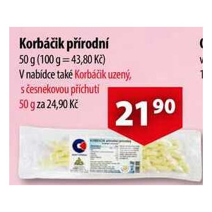 Korbáčik přírodní, 50 g v akci | AkcniCeny.cz