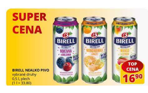 ARCHIV | BIRELL NEALKO PIVO vybrané druhy 0,5 l, plech v akci platné do ...
