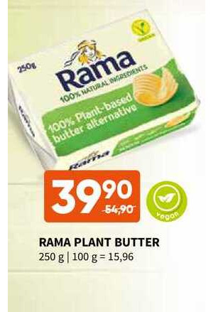RAMA PLANT BUTTER 250 g v akci | AkcniCeny.cz