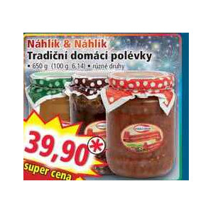 Náhlik & Náhlik Tradični domáci polévky - 650g v akci | AkcniCeny.cz