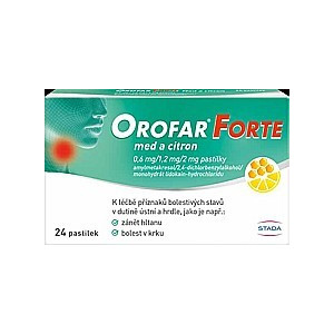 Orofar® Forte med a citron 24 pastilek v akci | AkcniCeny.cz