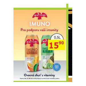 ARCHIV | MATTONI IMUNO 0.5l plech v akci platné do: 30.4.2024 ...