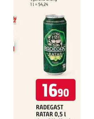 ARCHIV | RADEGAST RATAR 0,5l plechovka v akci platné do: 10.10.2023 ...