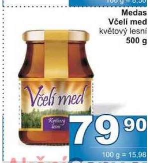 Medas Včelí med květový lesní 500 g v akci | AkcniCeny.cz