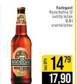 Radegast Ryze hořká 12 světlý ležák 0,5l v akci | AkcniCeny.cz