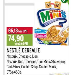 NESTLÉ CEREÁLIE Nesquik, Chocapic, Lion, Nesquik Duo, Cheerios, Cini ...
