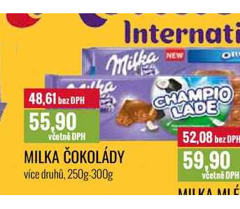 ARCHIV | MILKA ČOKOLÁDY více druhů 250g-300g v akci platné do: 31.7. ...