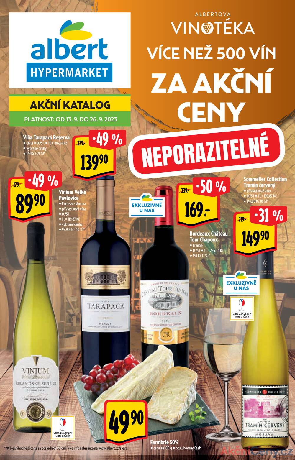 Leták Albert Hypermarket katalog Víno od 13.9. do 26.9.2023 | AkcniCeny.cz