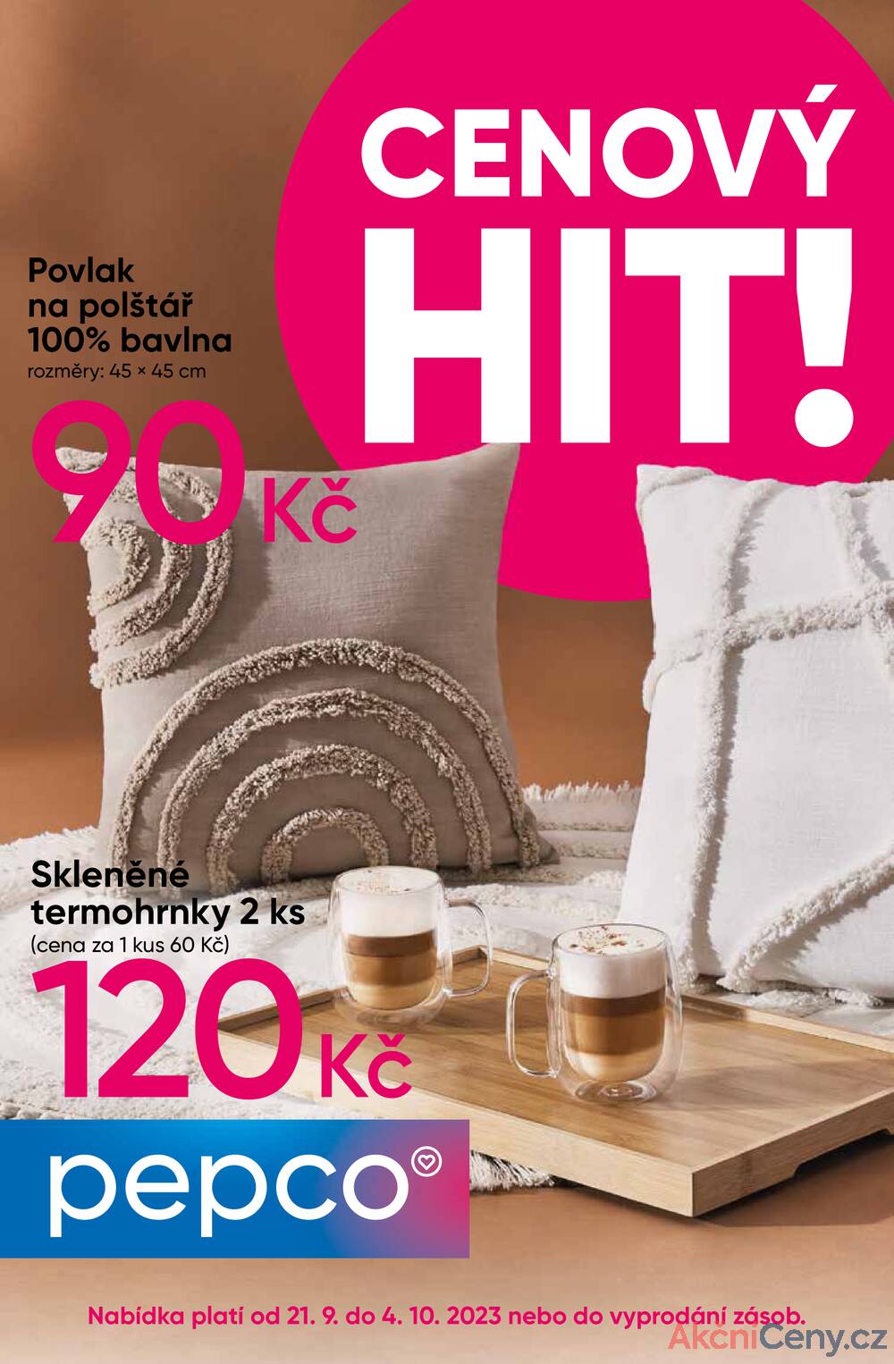 Leták Pepco od 21.9. do 4.10.2023 - 1.strana | AkcniCeny.cz