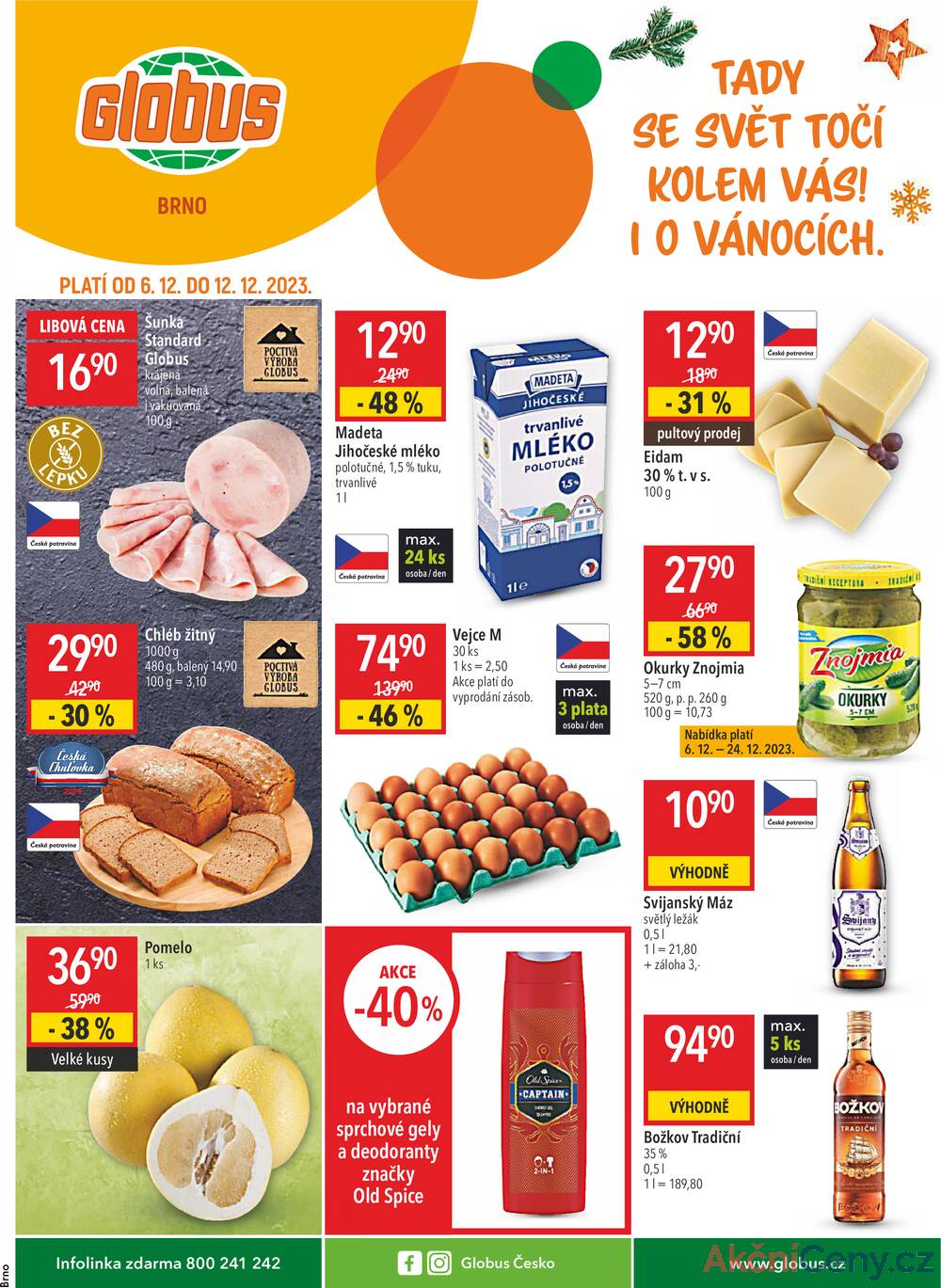 Leták Globus Brno 6.12. - 12.12. - 1.strana | AkcniCeny.cz