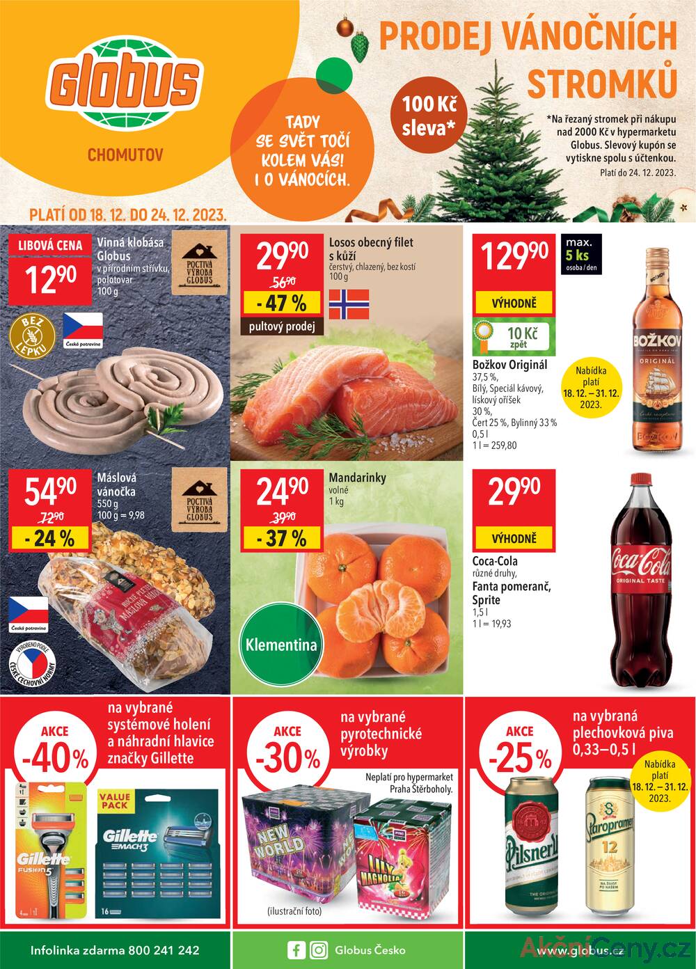 Leták Globus Chomutov 18.12. - 24.12. | AkcniCeny.cz