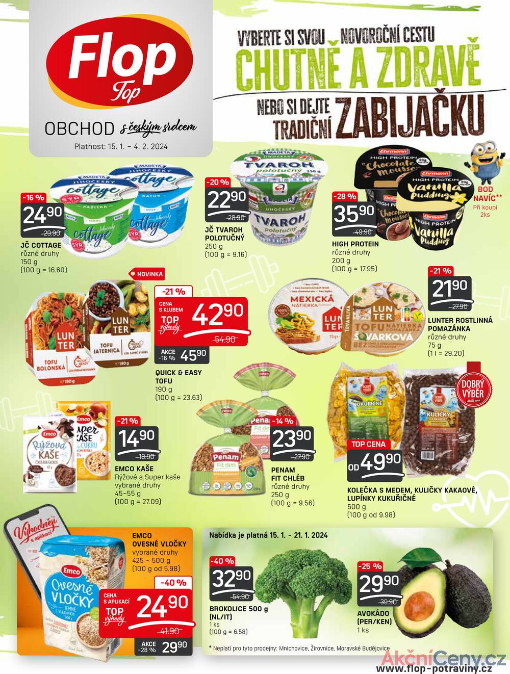 Leták FLOP TOP od 15.1. do 4.2.2024 - 1.strana | AkcniCeny.cz