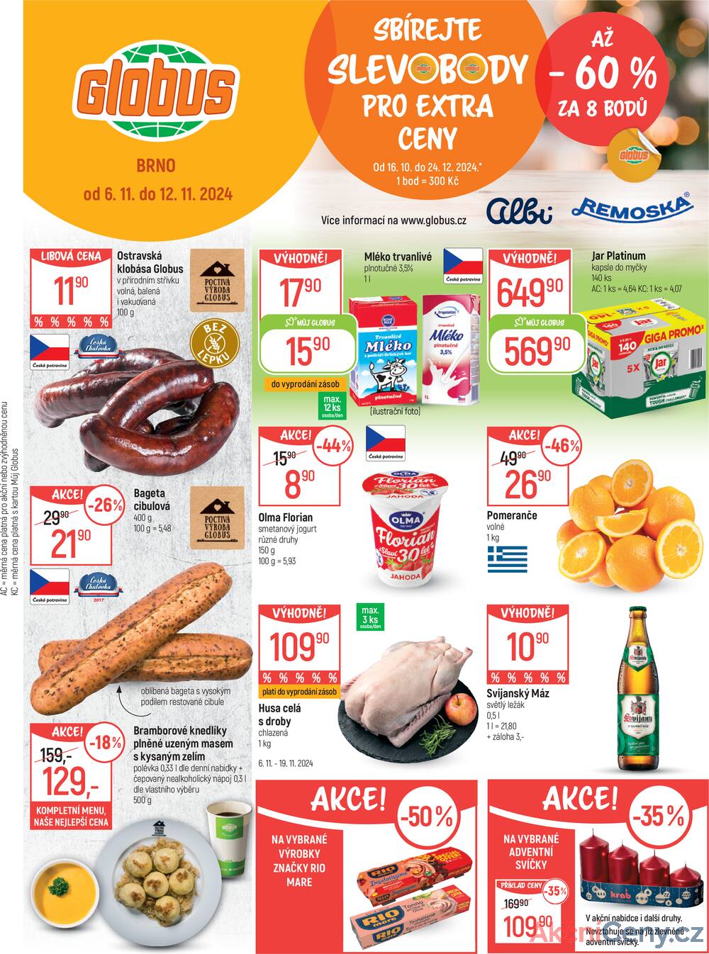 Leták Akční leták Globus 6.11. - 12.11.2024 - Globus Brno Ivanovice ...
