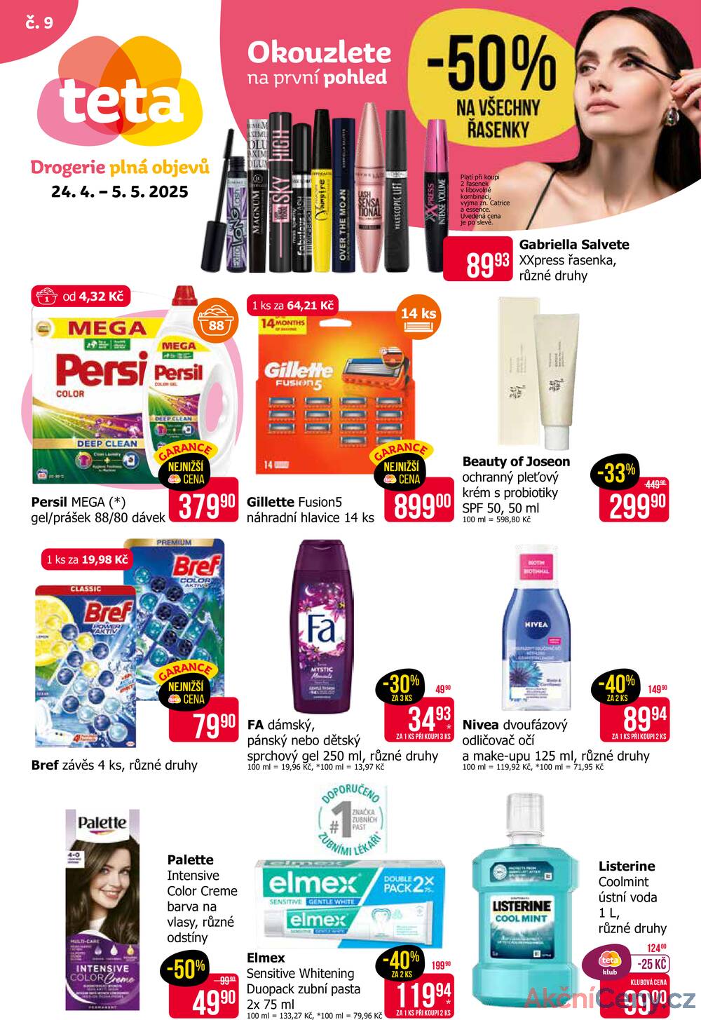 Leták Teta drogerie od 24.4. do 5.5.2025 - 1.strana | AkcniCeny.cz