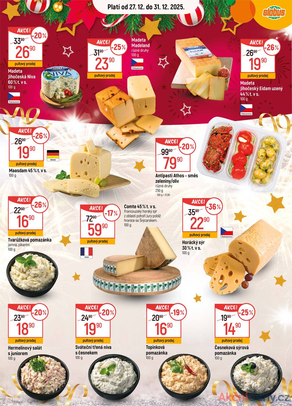 Leták Akční leták Globus 27.12. - 31.12.2025 - Globus Opava - 4.strana ...