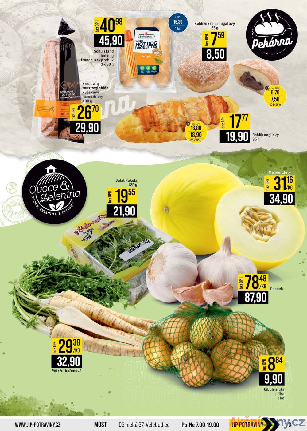 Leták JIP Cash & Carry České Budějovice, Most, Náchod, Polička, Sušice ...