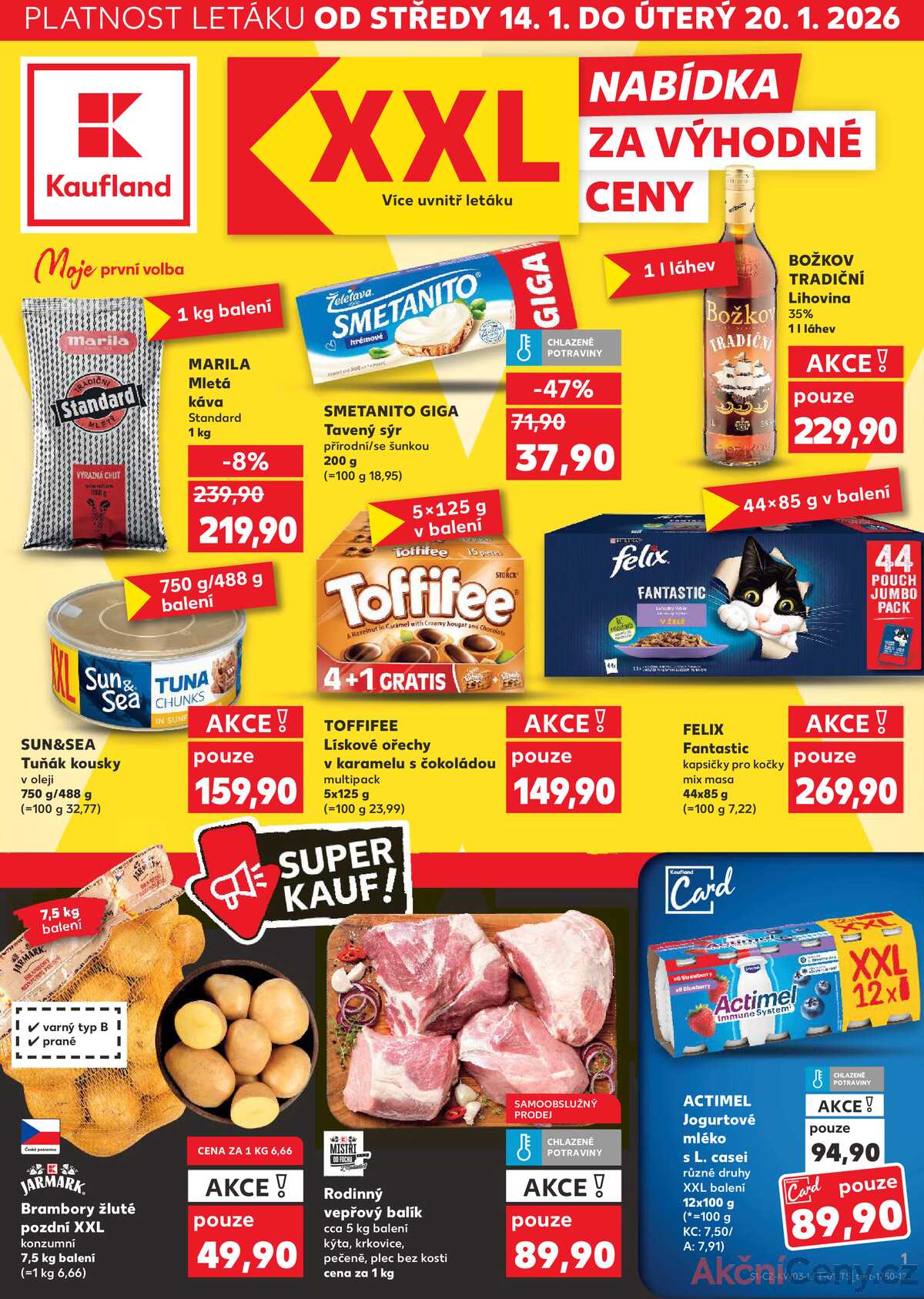 Leták Kaufland 14.1. - 20.1. - Kaufland - Pelhřimov | iLetaky.cz
