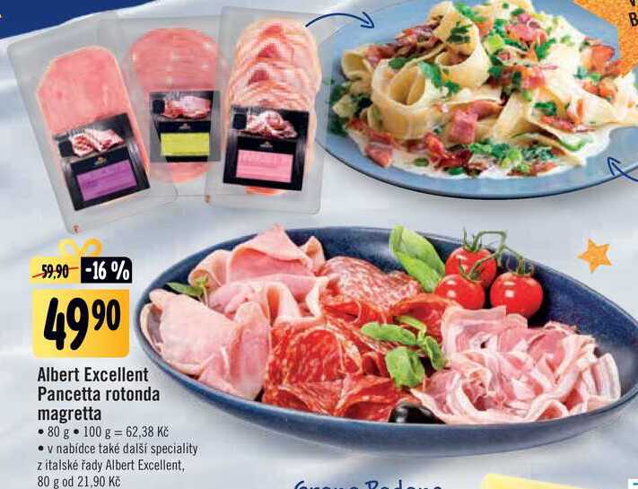 ARCHIV | Albert Excellent Pancetta rotonda magretta, 80 g v akci platné ...