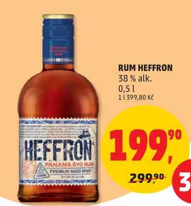 Heffron 5YO 38 %, 0.5 l v akci | AkcniCeny.cz