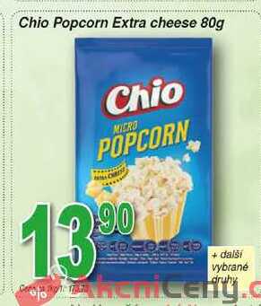 Chio Popcorn máslový, sýrový, solený 80 g v akci | AkcniCeny.cz