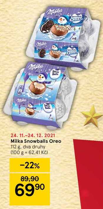 Milka Snowballs Oreo 112 g v akci | AkcniCeny.cz