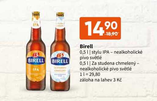 ARCHIV | Birell IPA 0,5 l v akci platné do: 14.12.2021 | AkcniCeny.cz