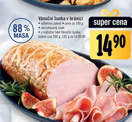 Vánoční pečená šunka 1kg v akci | AkcniCeny.cz