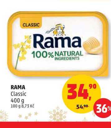 ARCHIV | RAMA Classic, 400 g v akci platné do: 15.12.2021 | AkcniCeny.cz
