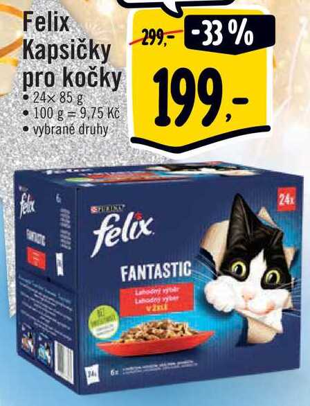 ARCHIV | Felix Polévky pro kočky Lahodný výběr 288 g v akci platné do ...