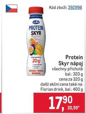 Olma Protein Skyr nápoj 320 g v akci | AkcniCeny.cz