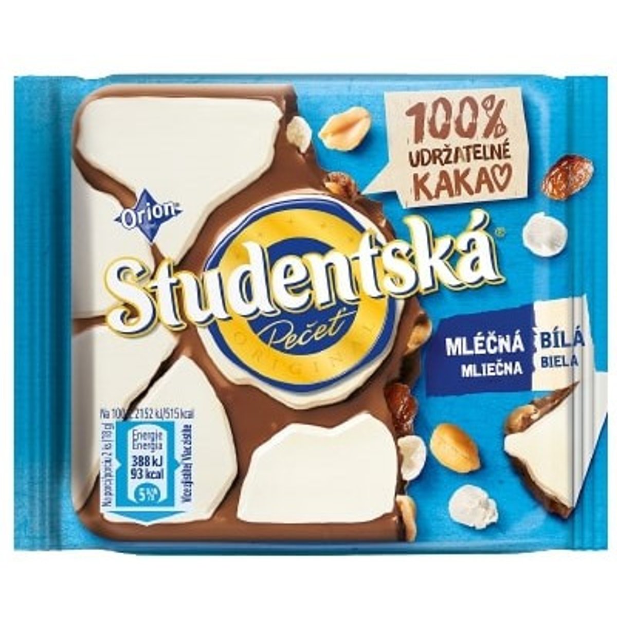 Orion Studentská pečeť bílo-mléčná čokoláda v akci | AkcniCeny.cz