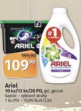 ARCHIV | Ariel 10 ks/13 ks/20 PD, gel, gelové kapsle vybrané druhy v ...