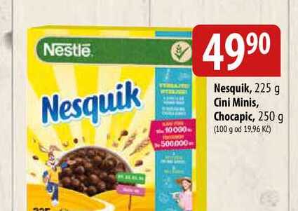 Nestle Nesquik, Cini Minis, Chocapic, 250 g v akci | AkcniCeny.cz