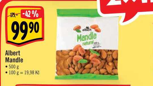 ARCHIV | Albert Mandle, 500 g v akci platné do: 15.2.2022 | AkcniCeny.cz