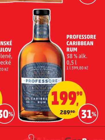 ARCHIV | PROFESSORE CARIBBEAN RUM, 0,5 l v akci platné do: 23.2.2022 ...