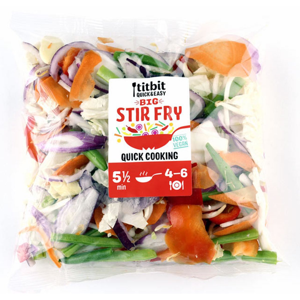 Titbit Quick & easy Krájená zelenina na pánev, rodinné balení v akci ...