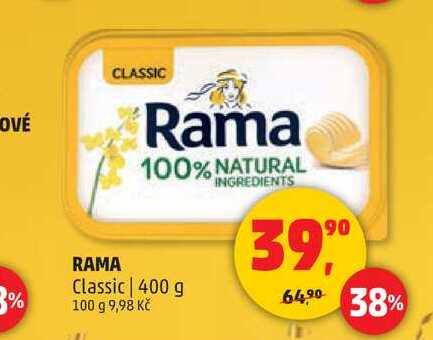 ARCHIV | RAMA Classic, 400 g v akci platné do: 2.3.2022 | AkcniCeny.cz
